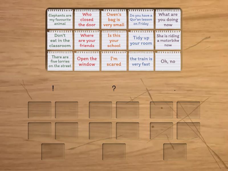 G2_Writing U6 - Group sort