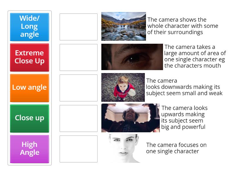 S1 Basic Camera Shots - Match up