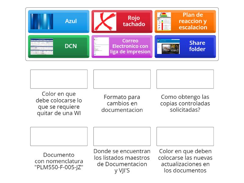 Control de documentos - Match up