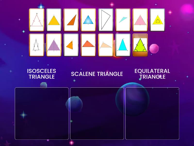 KINDS OF TRIANGLES - Group sort