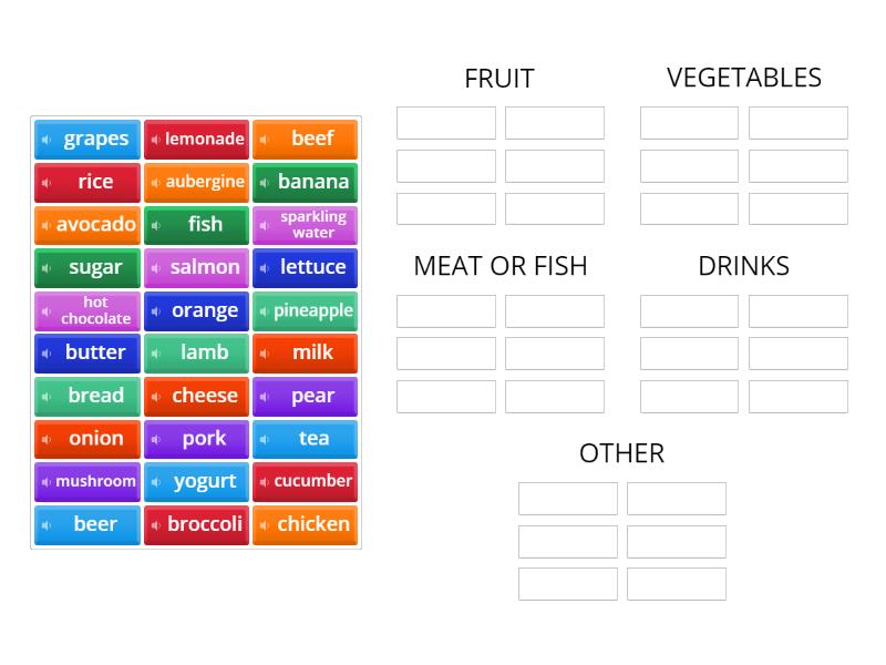 SPEAK OUT - 3RD - 2A - VOCAB - Group sort