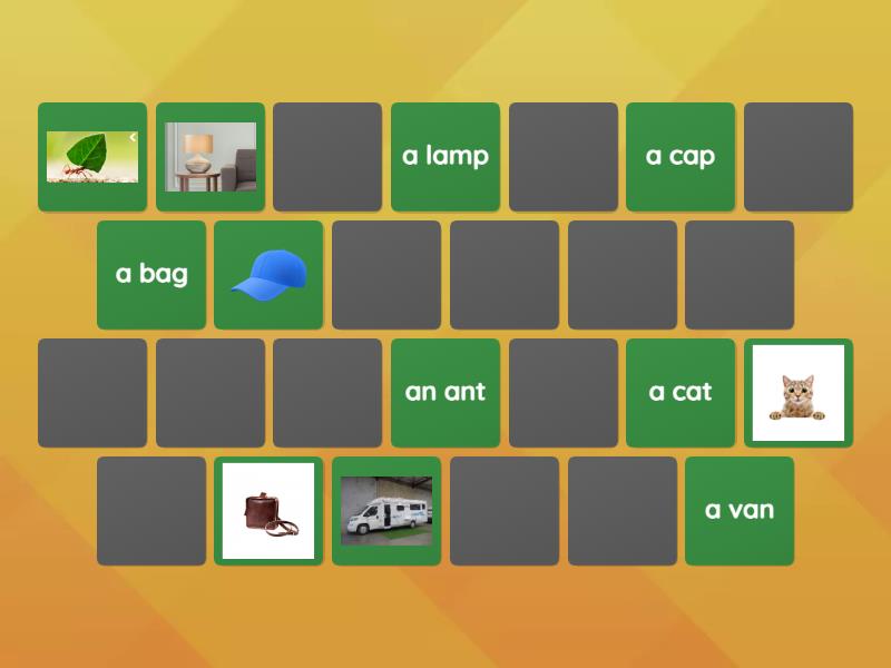 Step 16 -a-, -ck- memory game - Matching pairs
