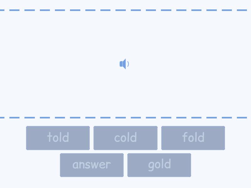 ol words pattern + sight word -Spelling practise 1 - Find the match