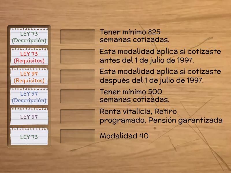 LEY 73 vs Ley 97 - Match up