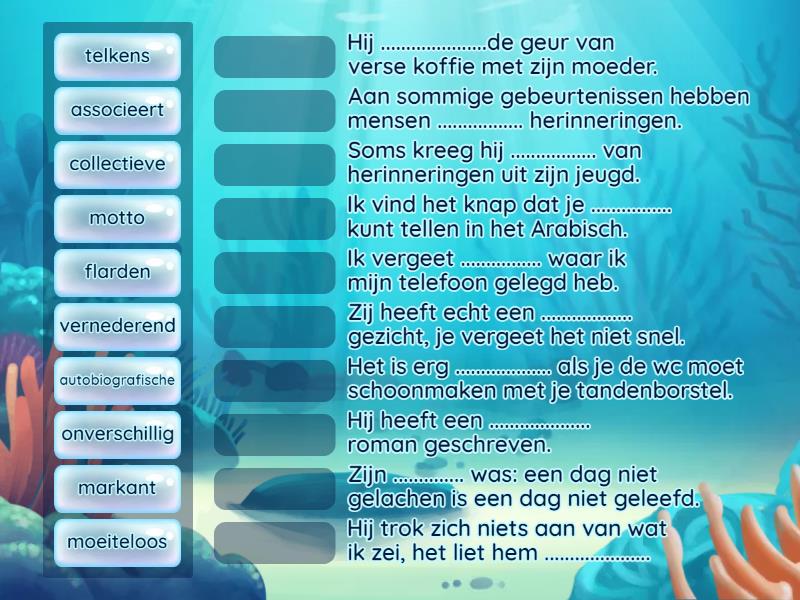 Code+ 4 Hoofdstuk 5 subthema 3 vocabulaire - Match up