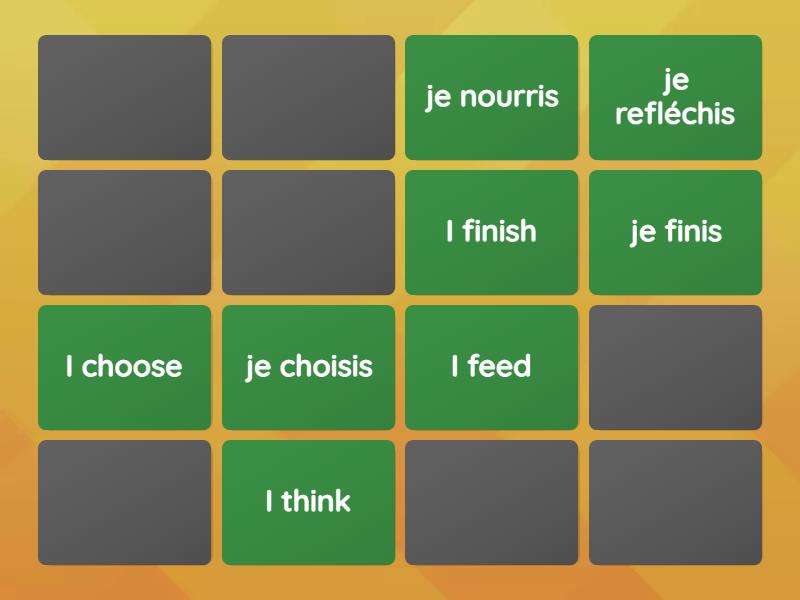 IR verb practice - Matching pairs
