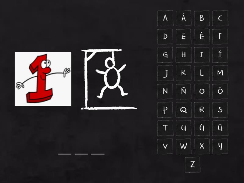 Numbers 1-20 2nd Grade - Hangman