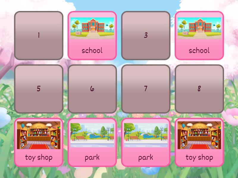 My town. Smart Junior - Matching pairs