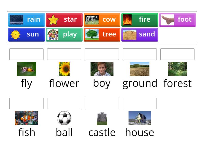Stage 5- Compound words (matching) - Match up