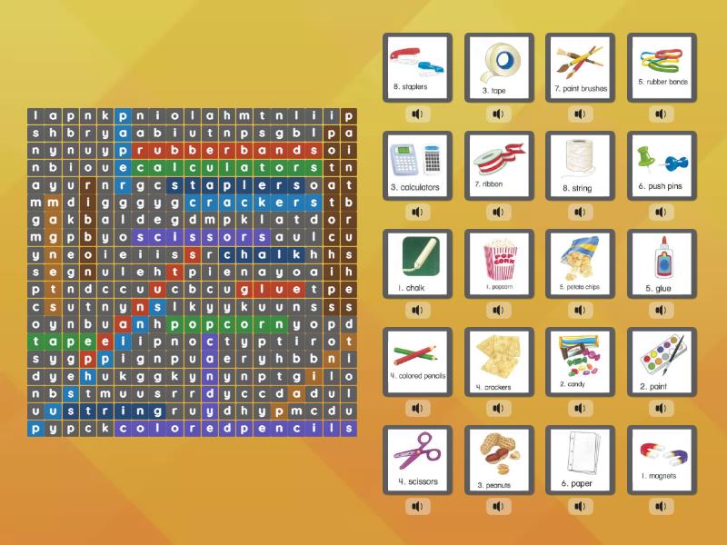 THINGS - - Wordsearch