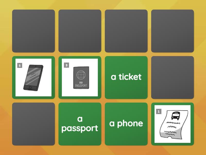 RM_A1_Everyday objects PART 1 - Matching pairs