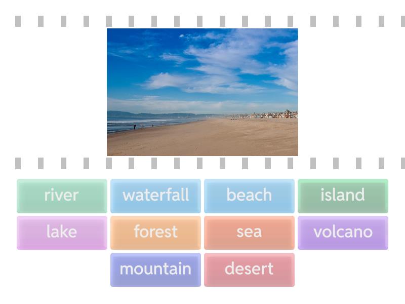 Geographical Features Matching Up Find The Match