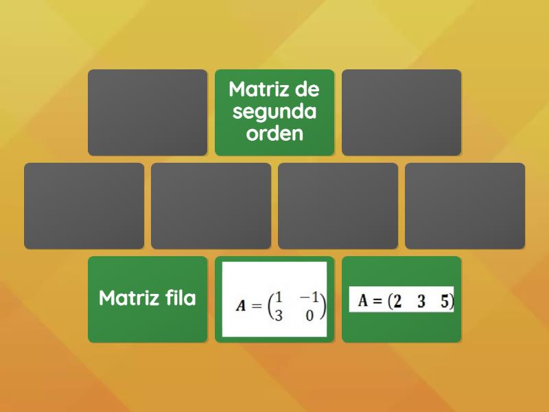 TIPO DE MATRICES - Matching pairs