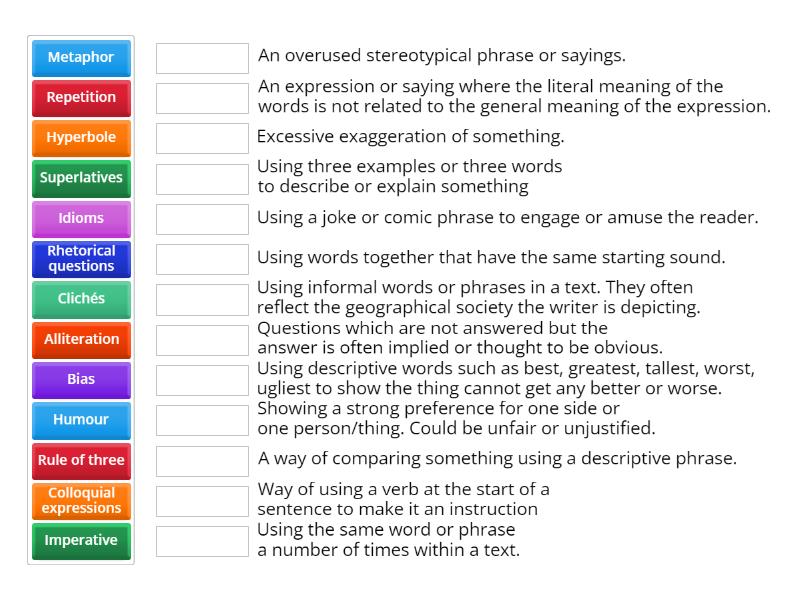 Language Devices - Match up