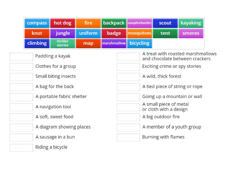 Boy scout - Match up