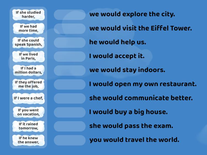 Second Conditional - Match up