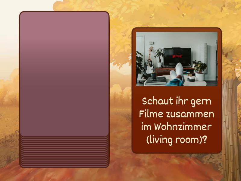 Was machst du gern mit deiner Familie? - Speaking cards