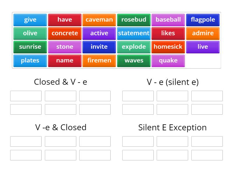 Wilson 4.4 Syllable Sort - Ordenar por grupo