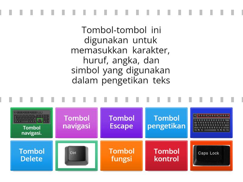 Mengenal tombol-tombol pada keyboard - Find the match