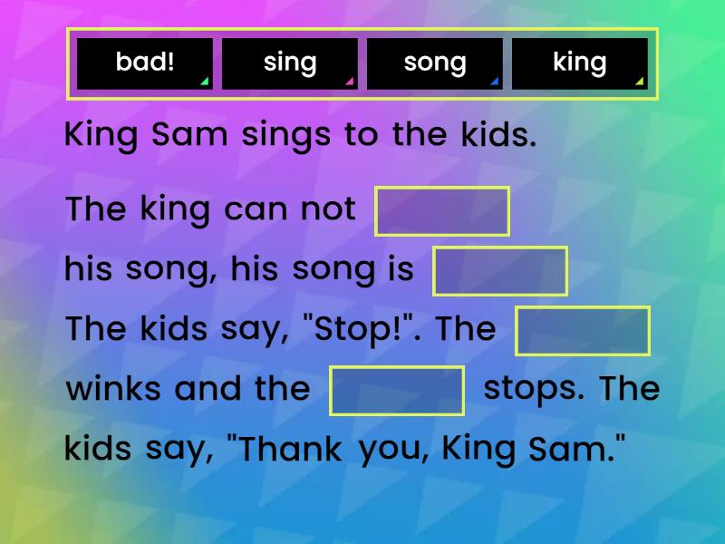 King Sam - Complete the sentence