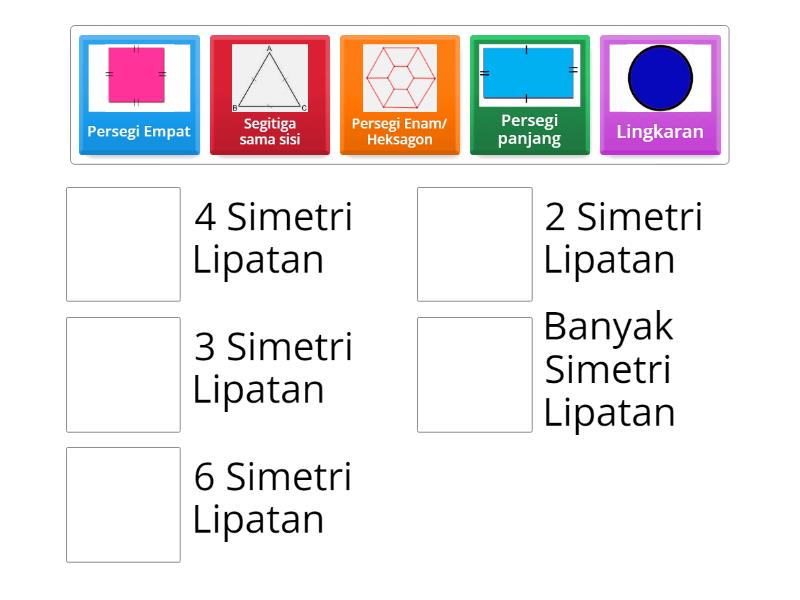 Simetri lipatan pada bangun datar - Match up