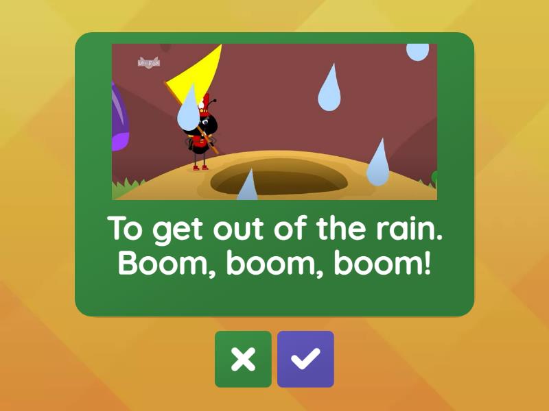 The ants go marching one by one - Flash cards