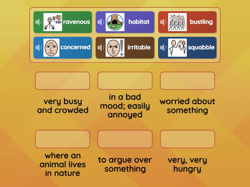 Can you match the meaning to these Wonderful Words? - Match up