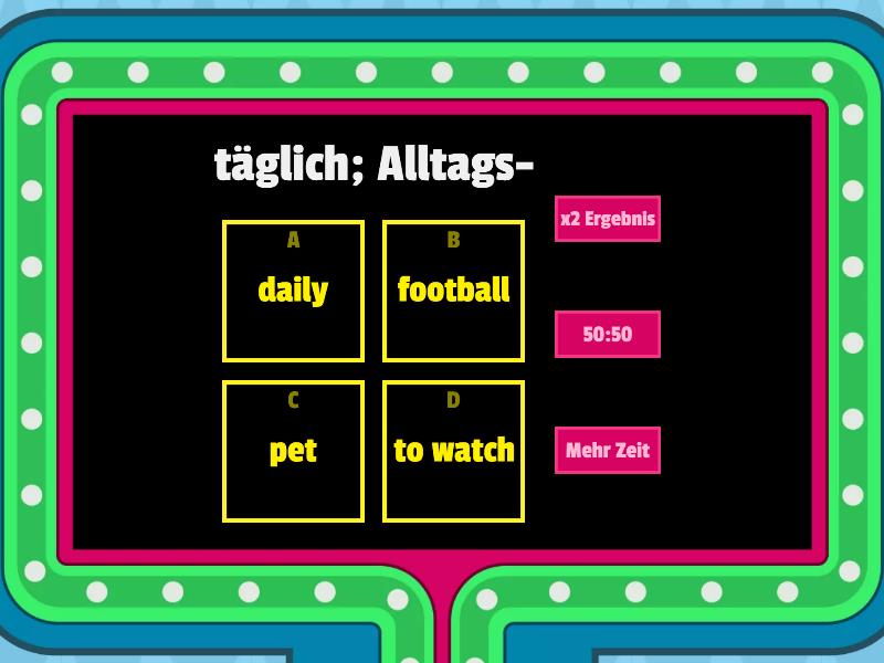 OL1 Unit 3 Check in - Quiz - Gameshow quiz