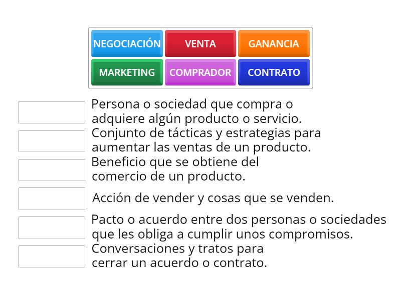 Completa este test de vocabulario eligiendo la palabra adecuada a cada ...