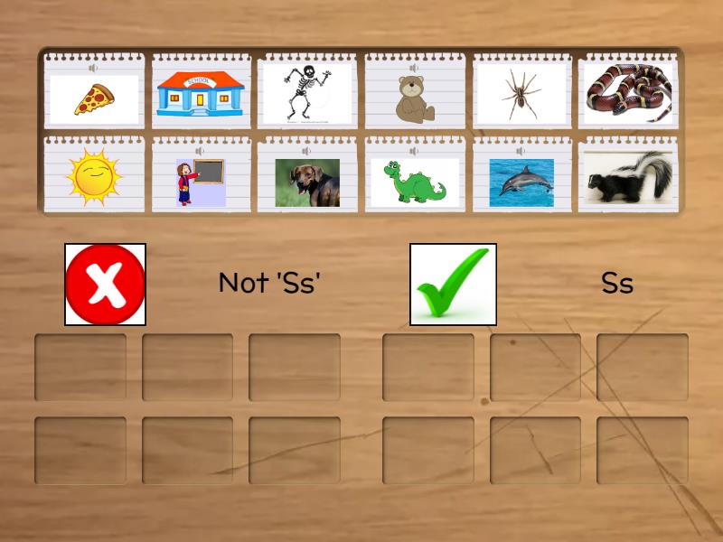 Letter S sort - Group sort