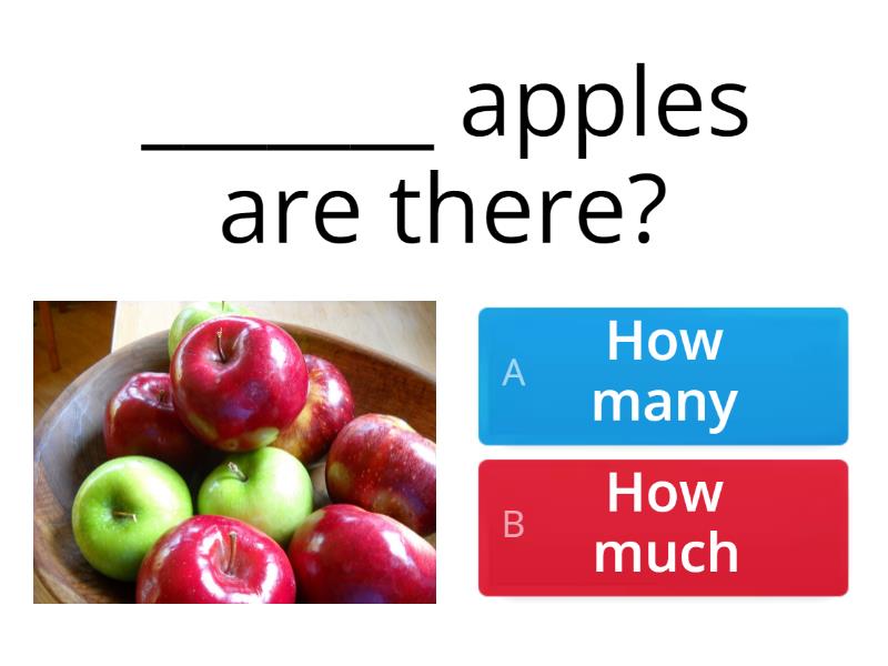 How much/How many - Quiz