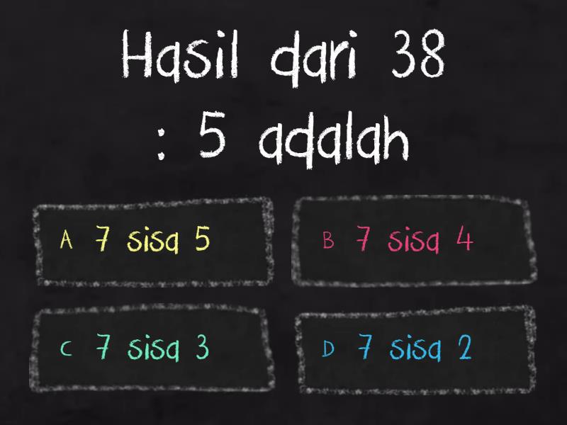 Pembagian dengan Sisa - Quiz