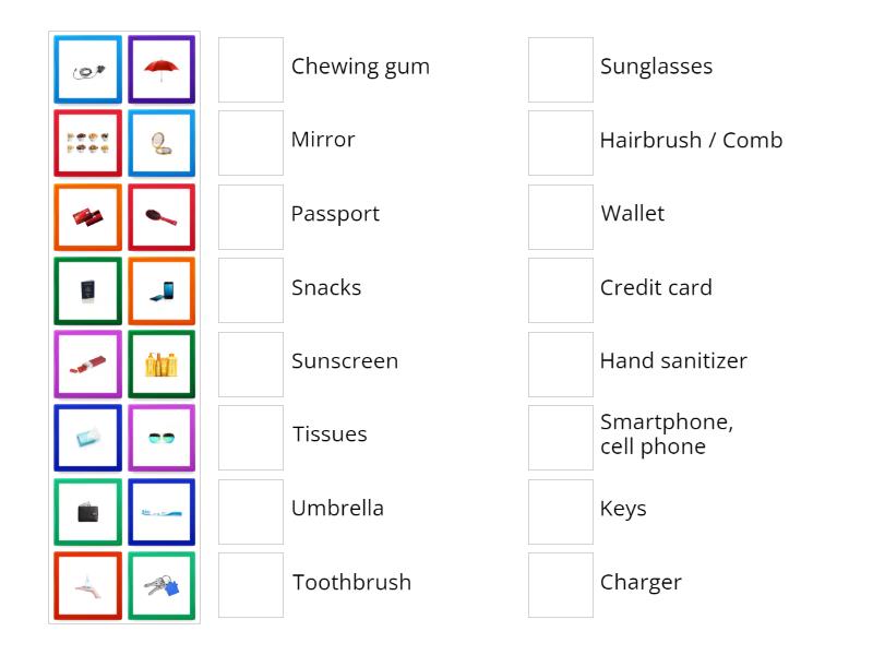 Lesson 1B. Possessions. - Match up