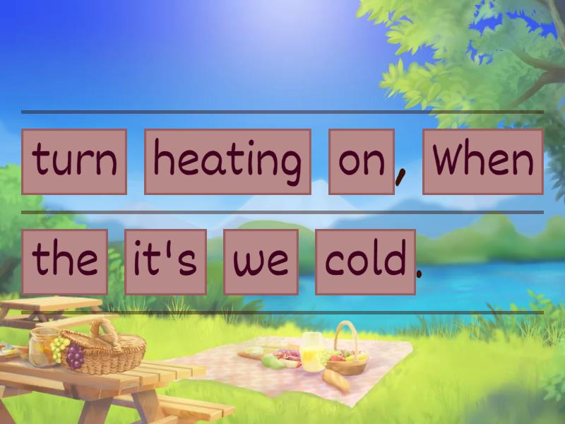 Zero conditional - Unjumble