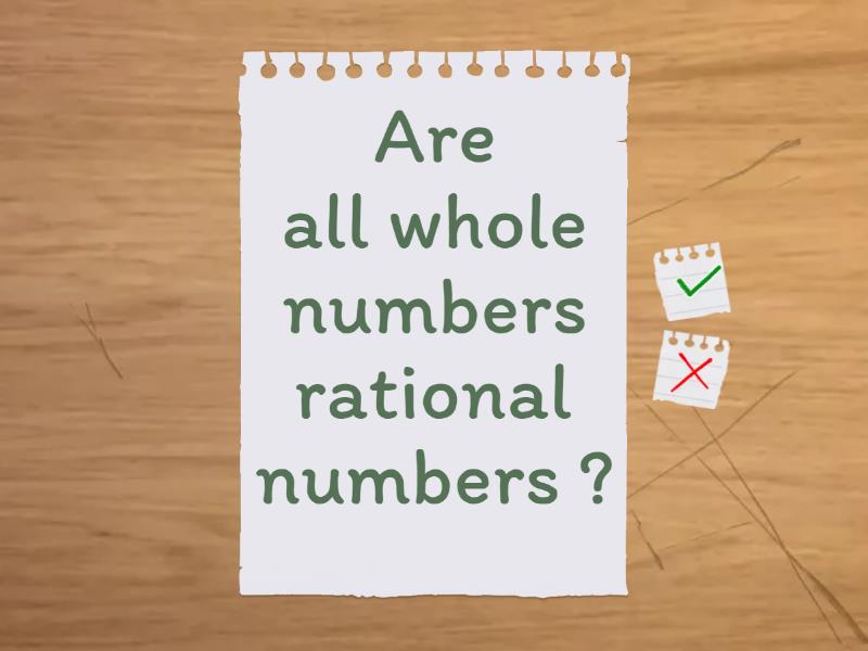 Rational numbers (entry ticket ) - Flash cards