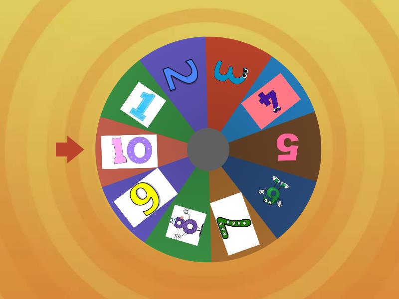 Numbers 1-10 - Spin the wheel