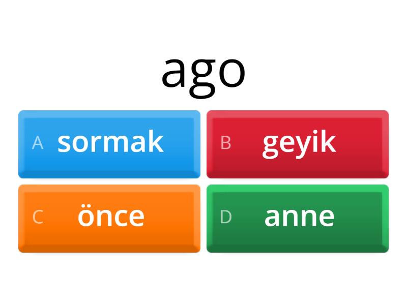 ingilizce-türkçe - Cuestionario