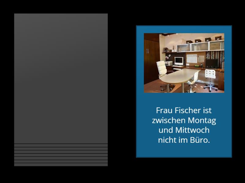 Bis wann, ab wann, wie lange, wann - Zufällige Karten