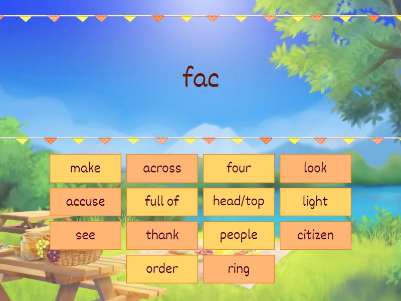 Match sight syllables to their meanings (SIPPS, Challenge List C ...