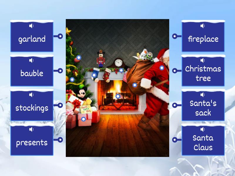 Christmas vocabulary - Labelled diagram