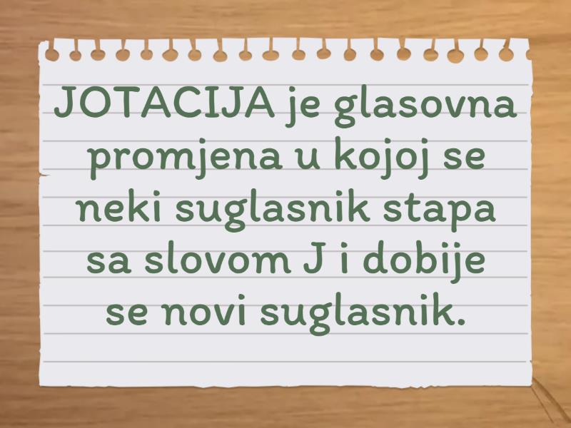 Nauči definicije i primjere. - Flash cards