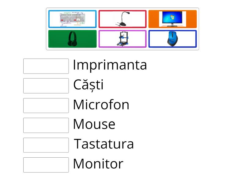 Dispozitive periferice - Potrivește