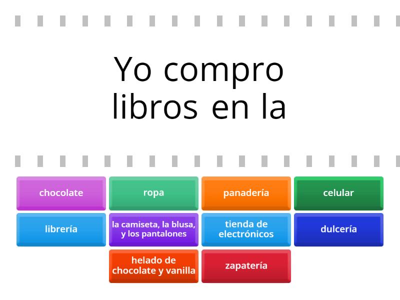 Las tiendas - Find the match