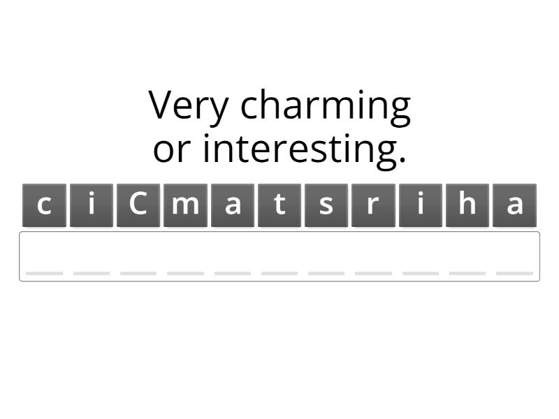 B4 - Describing Personality - - Anagram