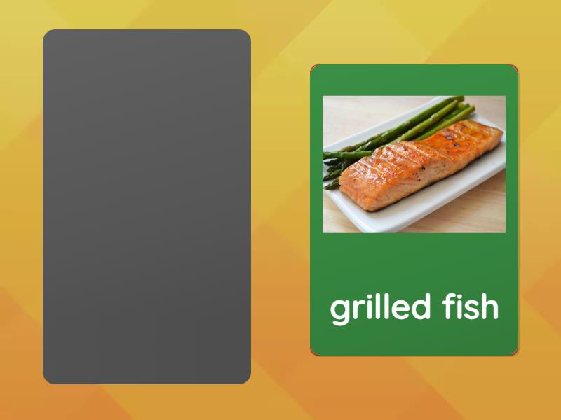 A restaurant menu - Speaking cards