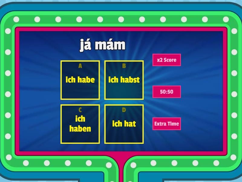 haben - časování 1 - Gameshow quiz