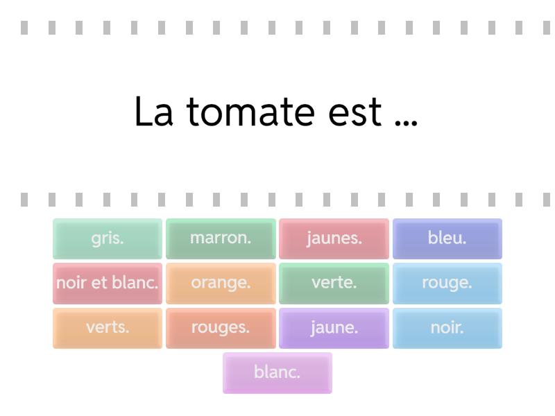 La nourriture et les couleurs - Cada oveja con su pareja