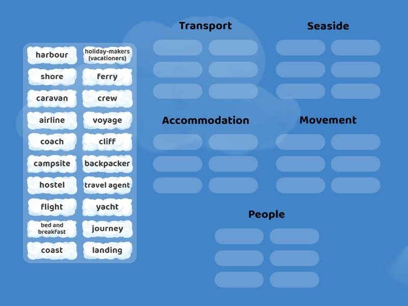 FCE Unit 3 Vocab - Group sort