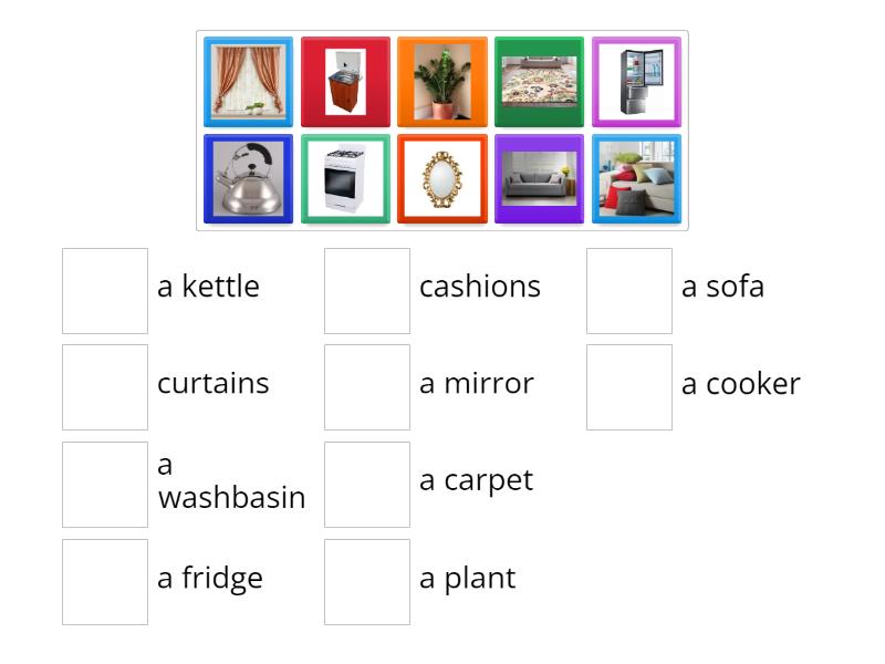 Household objects - Une las parejas