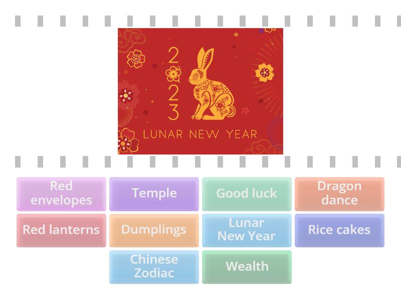Chinese New Year Vocabulary - Find the match